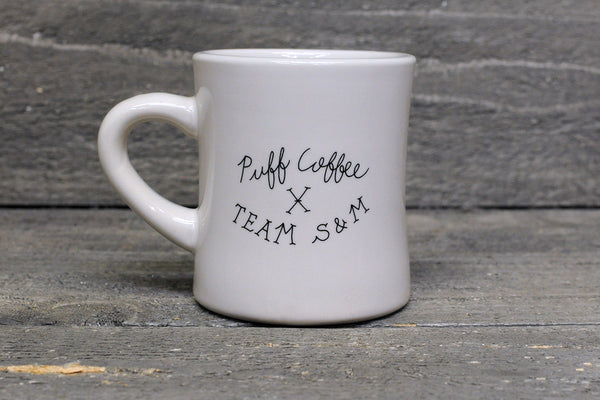 Team S&M and Puff Coffee Mug – Sellwood Cycle Repair